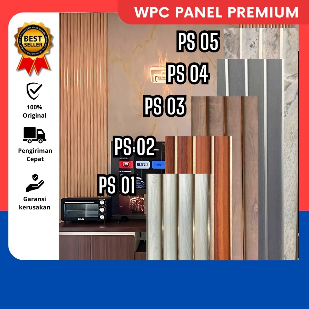 Jual WPC PANEL (PREMIUM) Panjang 3 Meter dan 1 Meter / Wpc Panel Tipe ...