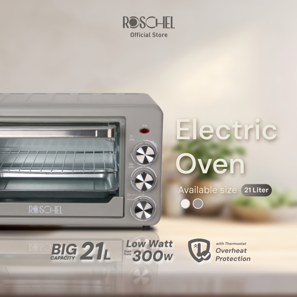 Jual Roschel Electric Oven Low Watt 2 x 300 W Atas Bawah Kapasitas 21 L ...