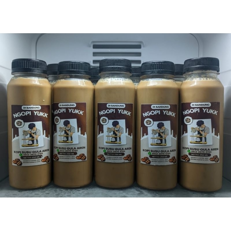 Jual es kopi susu gula aren 1 botol|es kopi susu|nuri fruits | Shopee ...