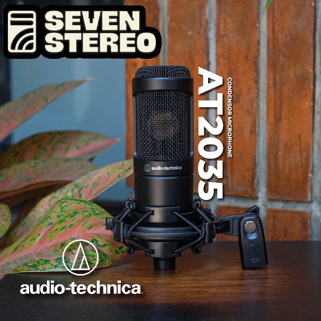 Jual Audio Technica AT2035 Condenser Mic Bonus Pop Filter | Shopee ...
