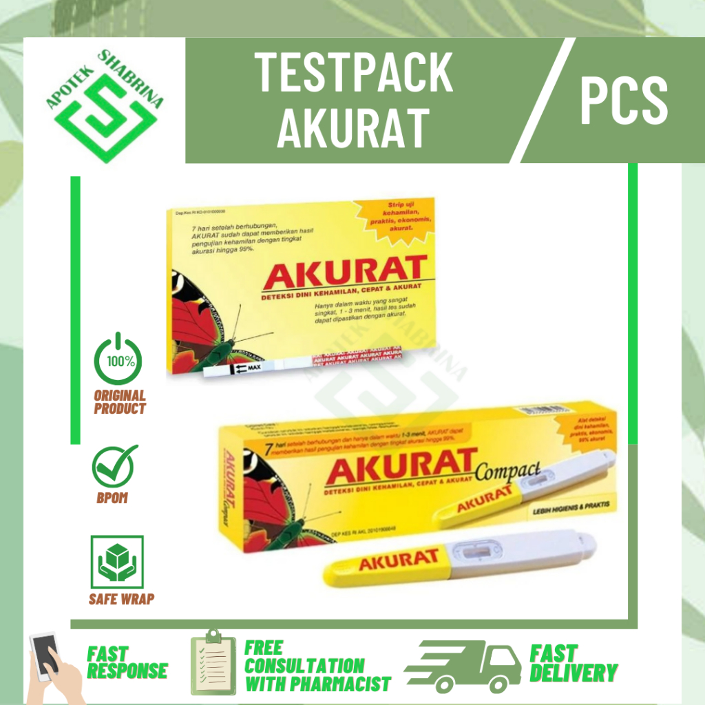 Jual TEST KEHAMILAN AKURAT / TEST PACK STRIP/TEST PACT COMPACT | Shopee ...