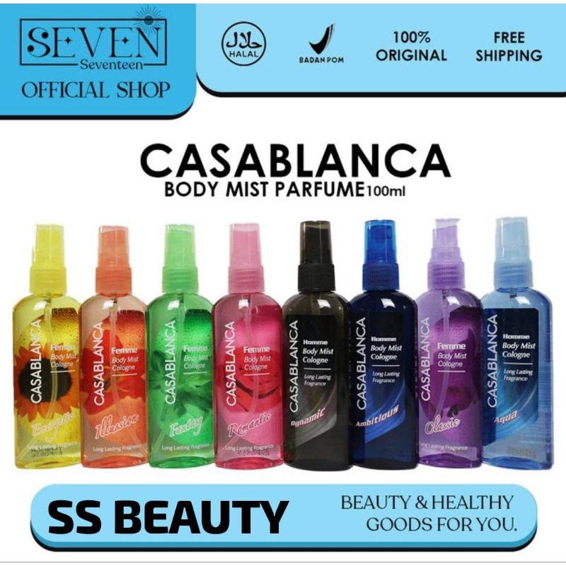Jual Casablanca Body Mist Cologne 100 ml | Shopee Indonesia