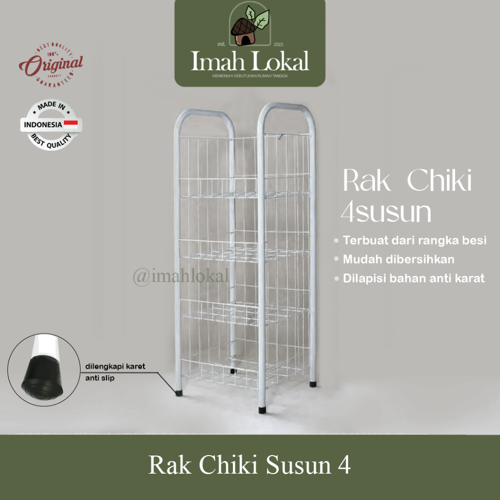Jual Rak Chiki Susun 4 Serbaguna / Rack Tanaman / Pajangan Toko Warung ...