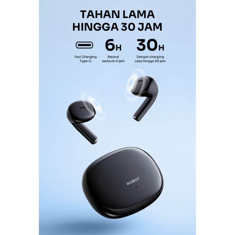 Jual Earphones - Handsfree - Headset ORIGINAL ROBOT TWS Flybuds T10S ...