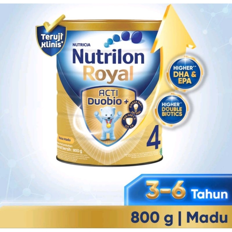 Jual Nutrilon Royal 4 800gr (Madu & Vanila) - Original 100% | Shopee ...