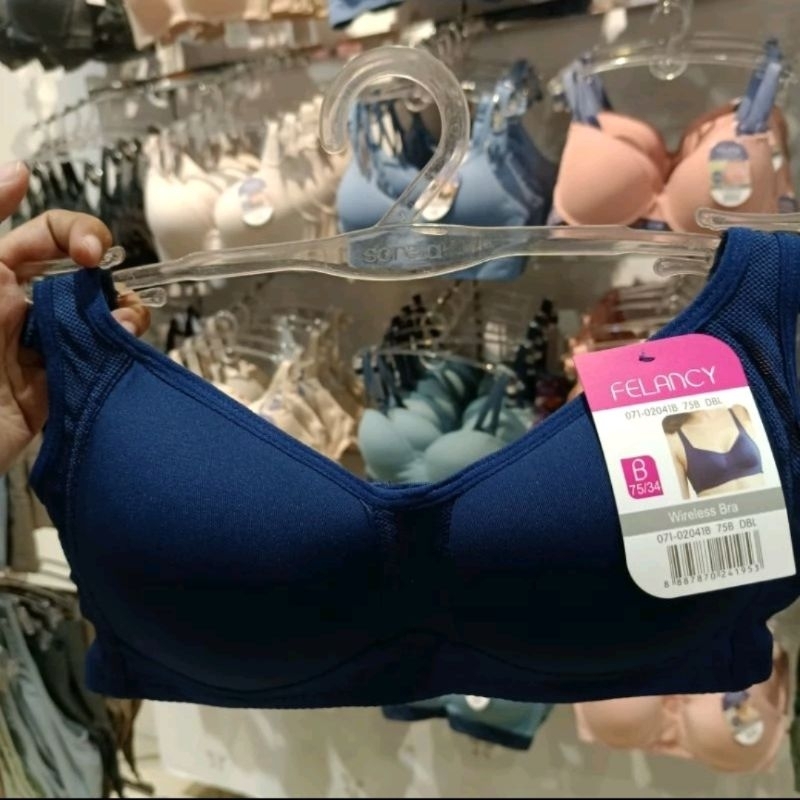 Jual FELANCY BRA POLOS TANPA KAWAT BUSA TIPIS FULL CUP B (71-2041) | Shopee Indonesia