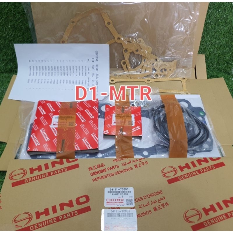 Jual Gasket Full Set/Paking Set HT 130 ,Hino Dutro 130ht/130hd Bahan Paking Head Plat 04111 ...