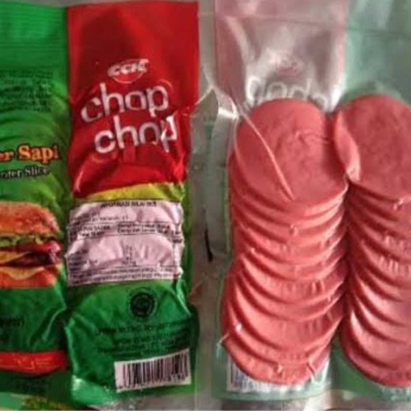 Jual Patty Burger Slice Daging Sapi Mini Chop Chop isi 20 slice 280gr ...