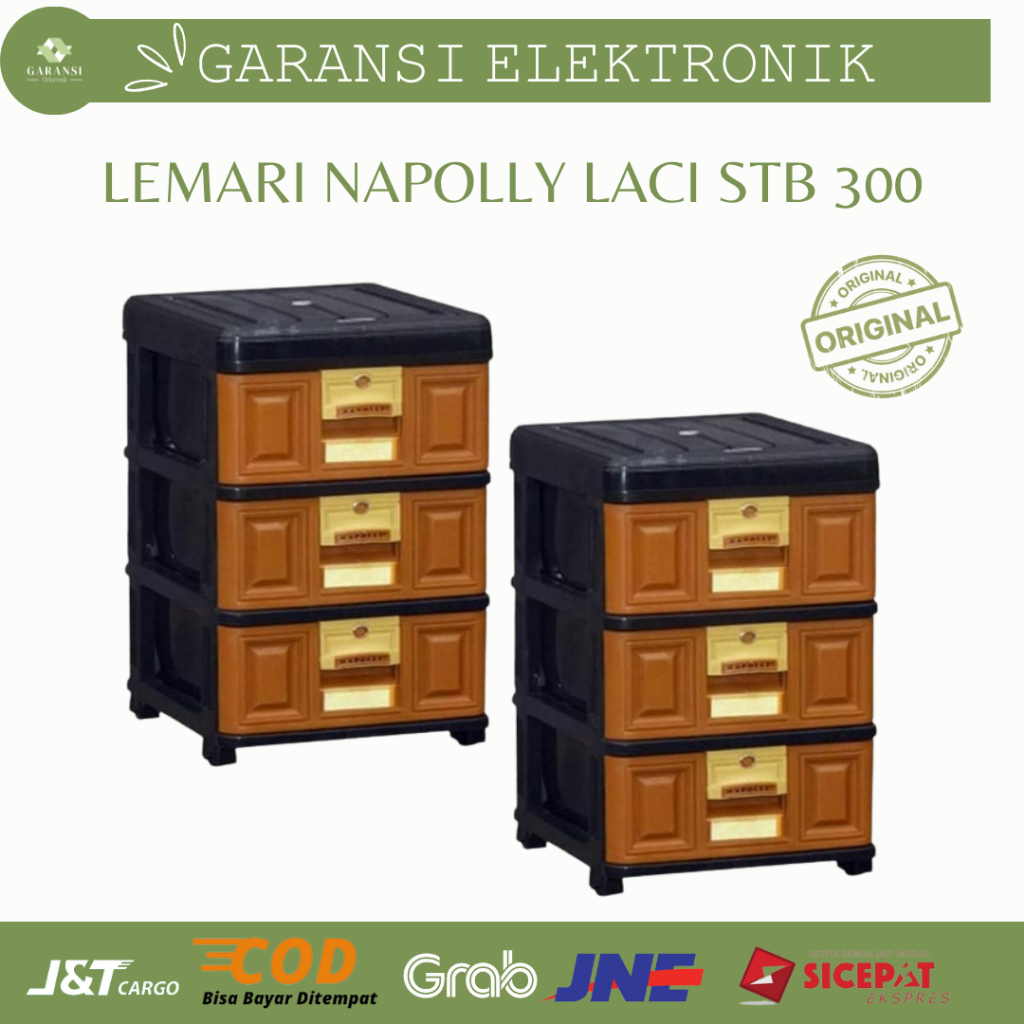 Jual NAPOLLY LEMARI LACI STB 300 (3 SUSUN) | Shopee Indonesia