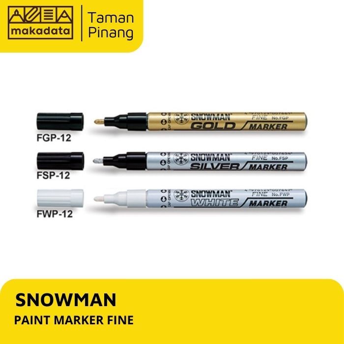 Jual SPIDOL SNOWMAN PERMANENT PAINT MARKER FINE (1 PCS) | Shopee Indonesia