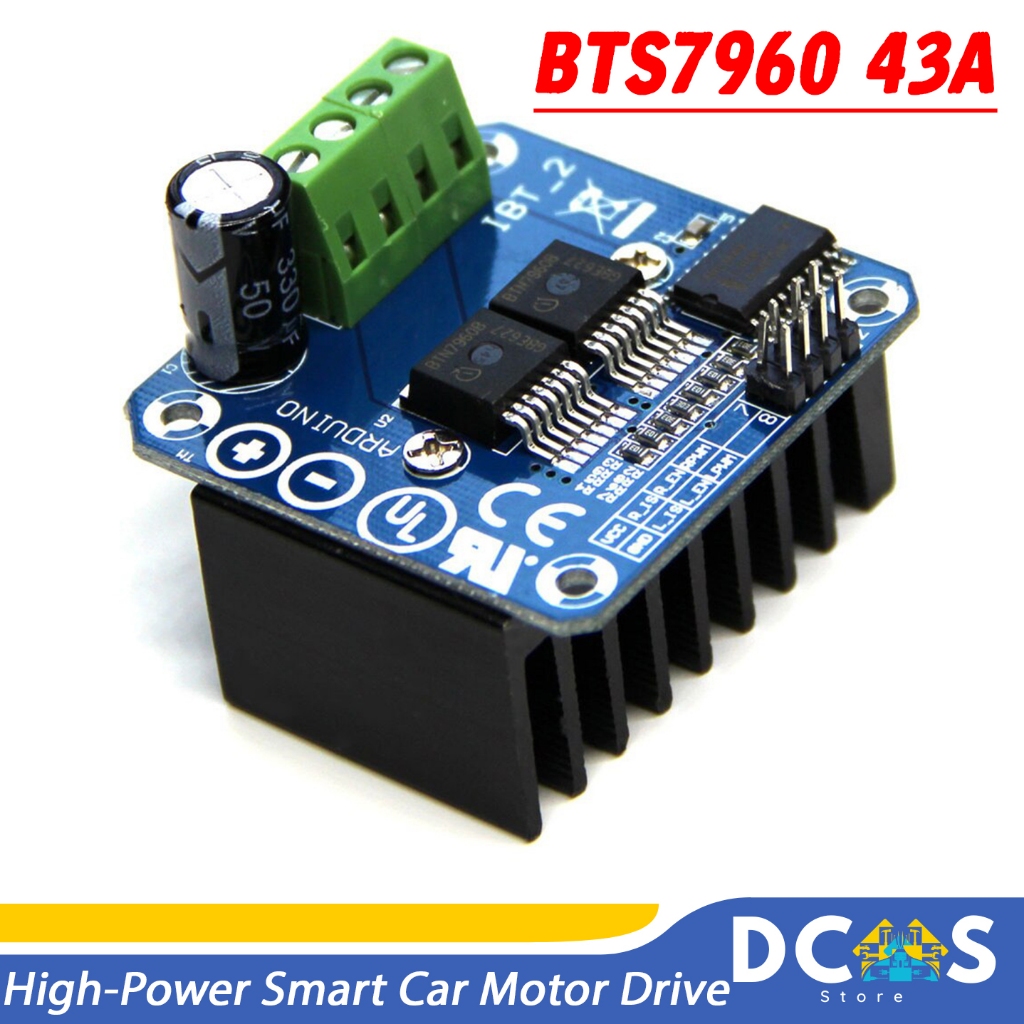 Jual HIGH - POWER SMART CAR MOTOR DRIVE MODULE BTS7960 / BTS 7960 - 43A ...