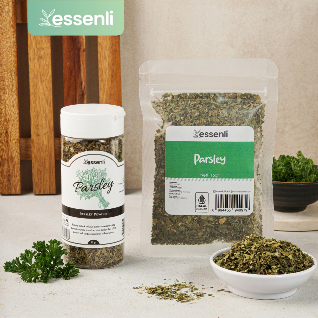 Jual ESSENLI Daun Parsley Kering Bumbu Rempah | Shopee Indonesia