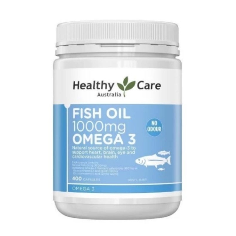 Jual Healthy Care Australia Fish Oil 1000mg Omega 3 No Odour 400 ...