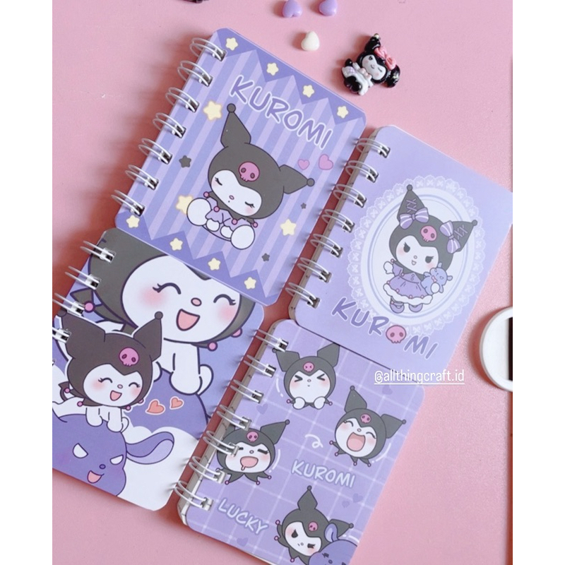 Jual NOTE BOOK MINI MOTIF KUROMI/CINNAMOROL/MELODY ISI 80 LEMBAR ...