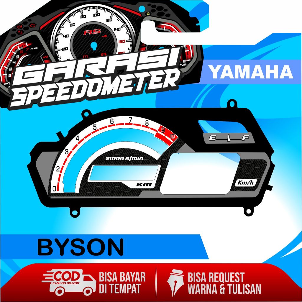 Jual PAPAN SPEEDOMETER CUSTOM YAMAHA BYSON | Shopee Indonesia
