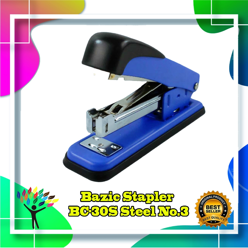 Jual Stapler / Staples BC-30S Steel No.3 Bazic | Shopee Indonesia
