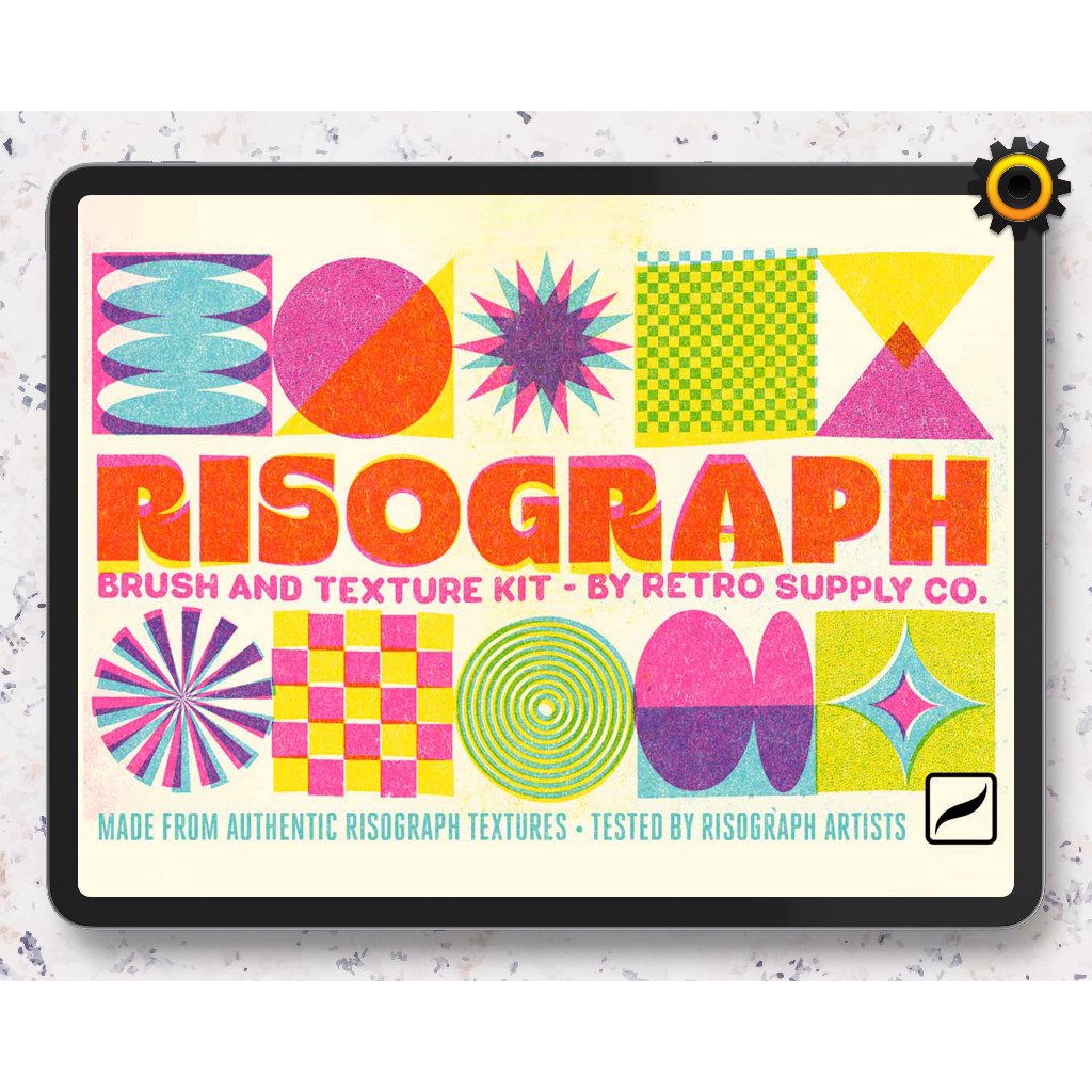Jual Procreate Brush - RSCO Risograph Brush & Texture Kit for Procreate ...