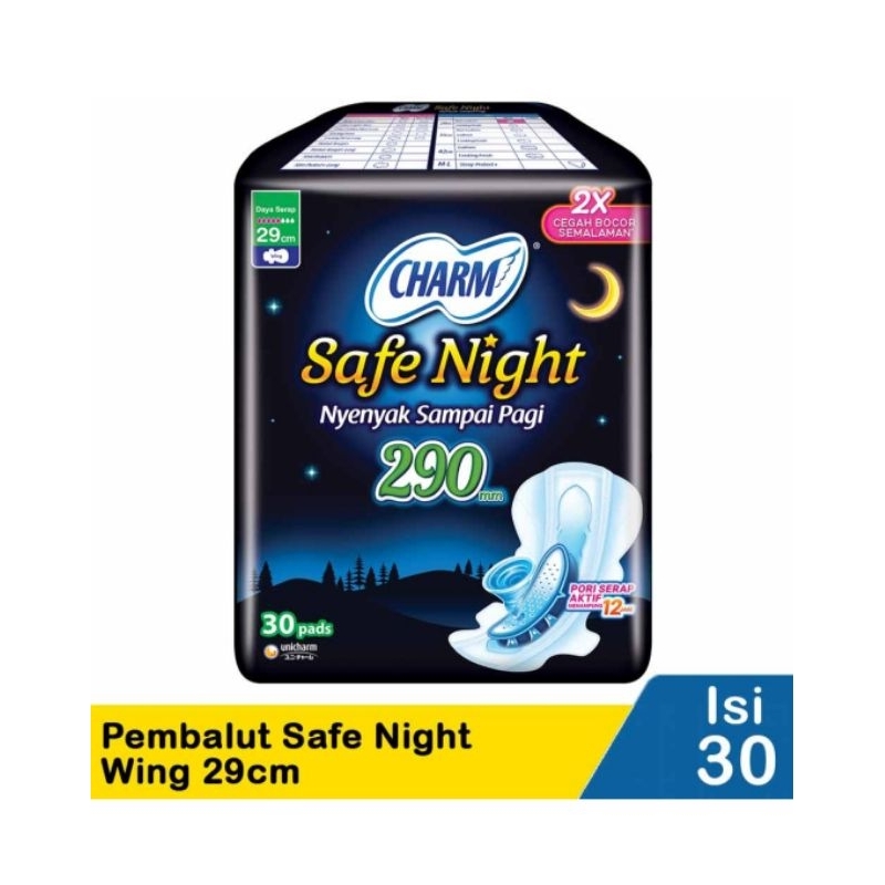 Jual Charm Safe Night 30's Wing 29cm | Shopee Indonesia