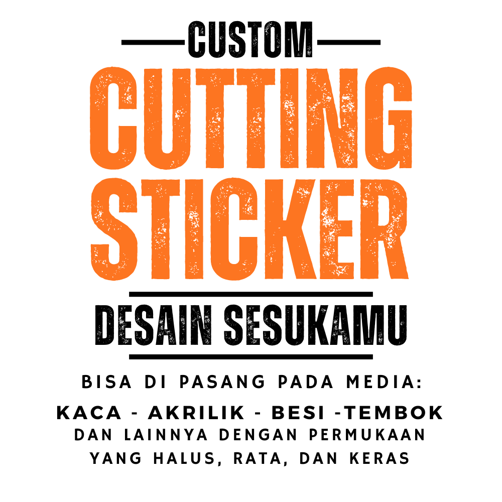 Jual Custom Cutting Sticker Stiker Bahan Oracal dan Asahi Reflective ...