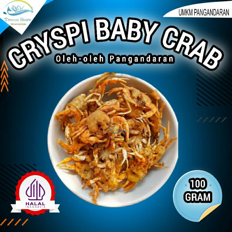 Jual Snack Cryspi Baby Crab Kepiting Seafood Kriuk Renyah Gurih Makanan ...
