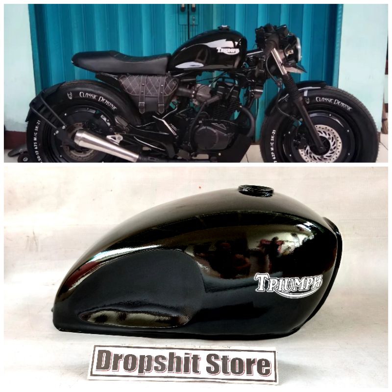 Jual Tangki Cat Triumph Custom Cat Japstyle Tangki Japstyle Tangki ...