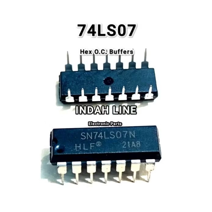 Jual IC 74LS07 SN74LS07N HD74LS07P Kaki 14pin Dip | Shopee Indonesia