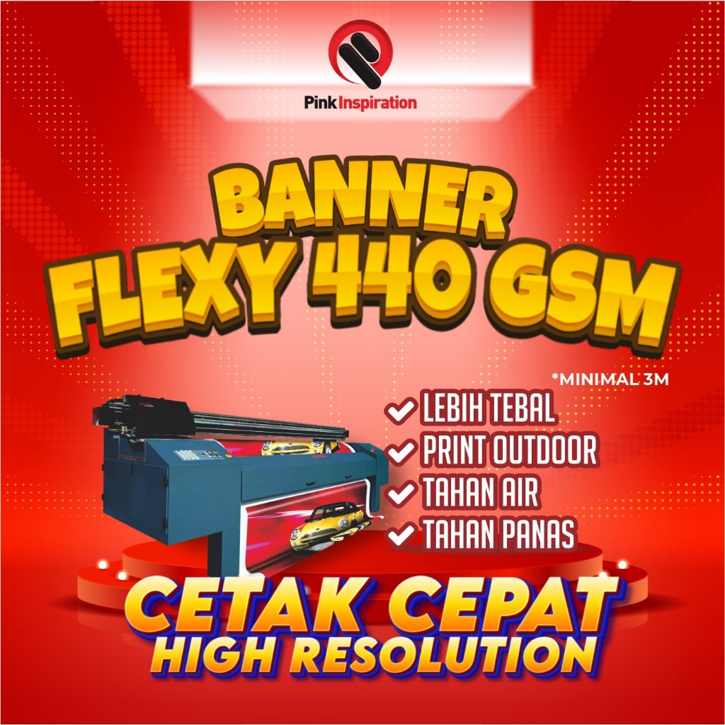 Jual Cetak Banner 3 Meter / Spanduk / Baliho Custom Flexy 440gr Cetakan High Resolution | Shopee ...
