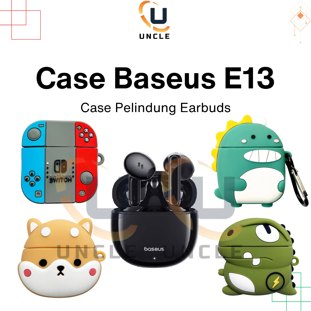 Jual Case Baseus E13 Kartun Lucu Casing Earphone TWS Pelindung Cover ...