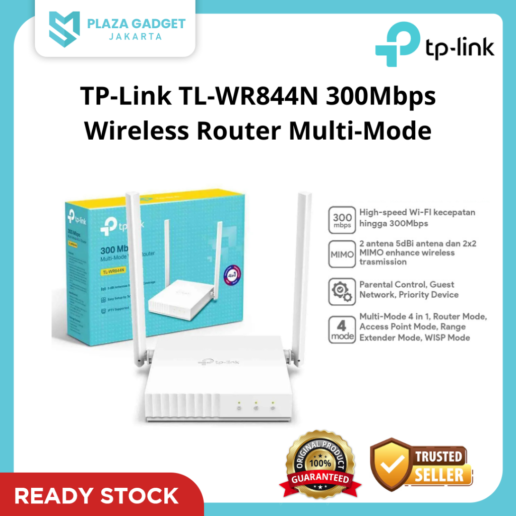Jual TP-Link TL-WR844N 300Mbps Wireless Router Multi-Mode Wi-Fi WR844N ...