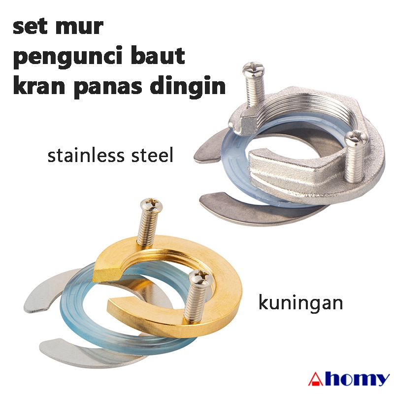 Jual set mur drat pengunci baut kran panas dingin wastafel bak cuci ...