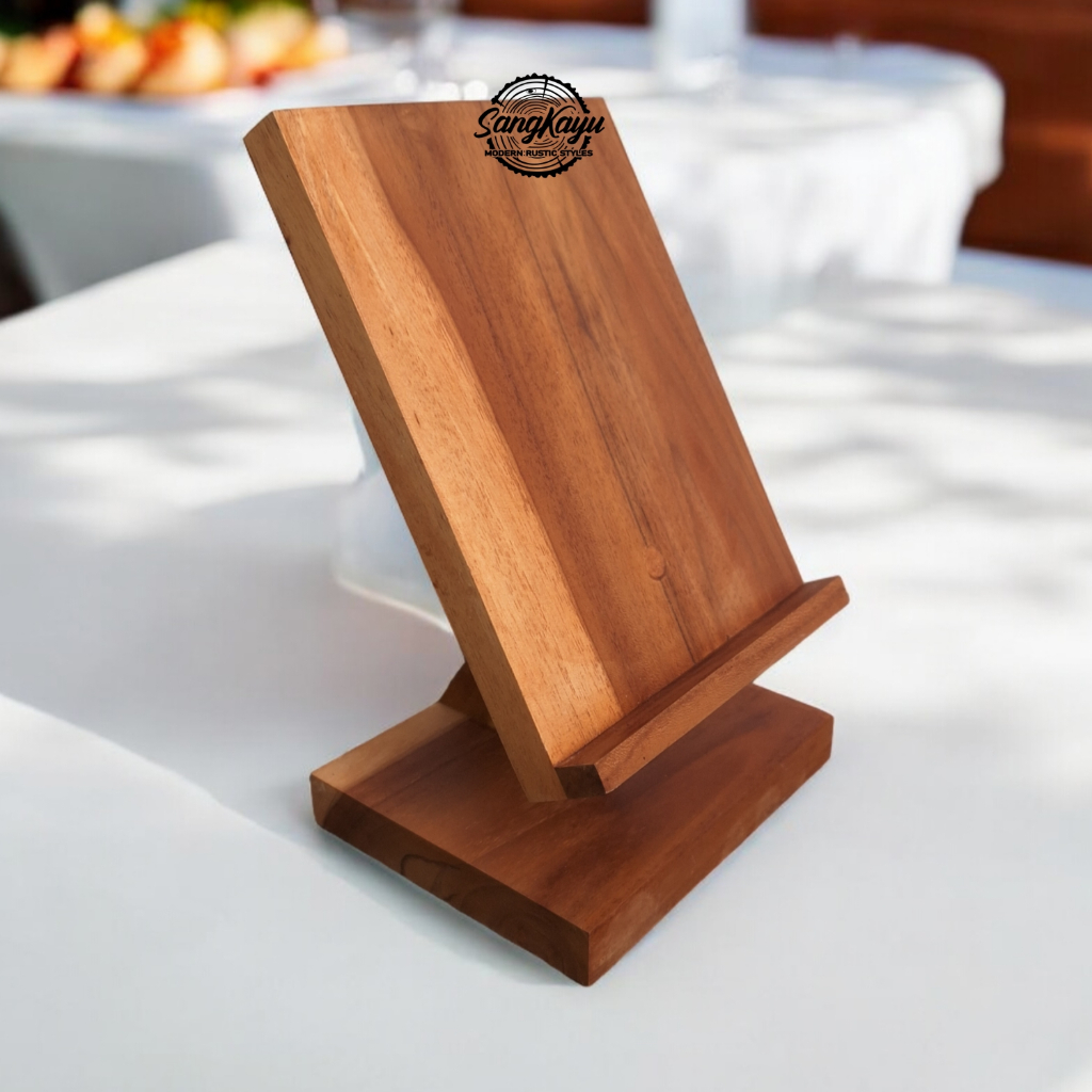 Jual SangKayu Standing Frame Kayu Photo Display Stand Kayu Tablet Stand ...