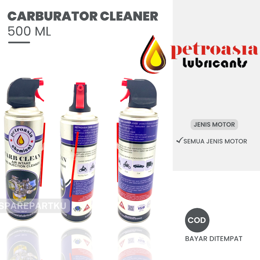 Jual CARBURATOR CLEANER 500 ML/ PETROASIA/ KARBURATOR/ CARBU CLEANER ...