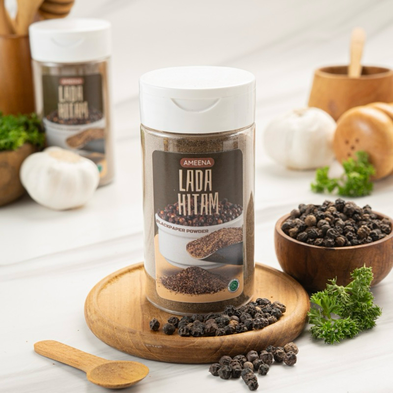 Jual [ MINI ] Lada Hitam Bubuk Murni 60GR | Ameena Premium Quality ...