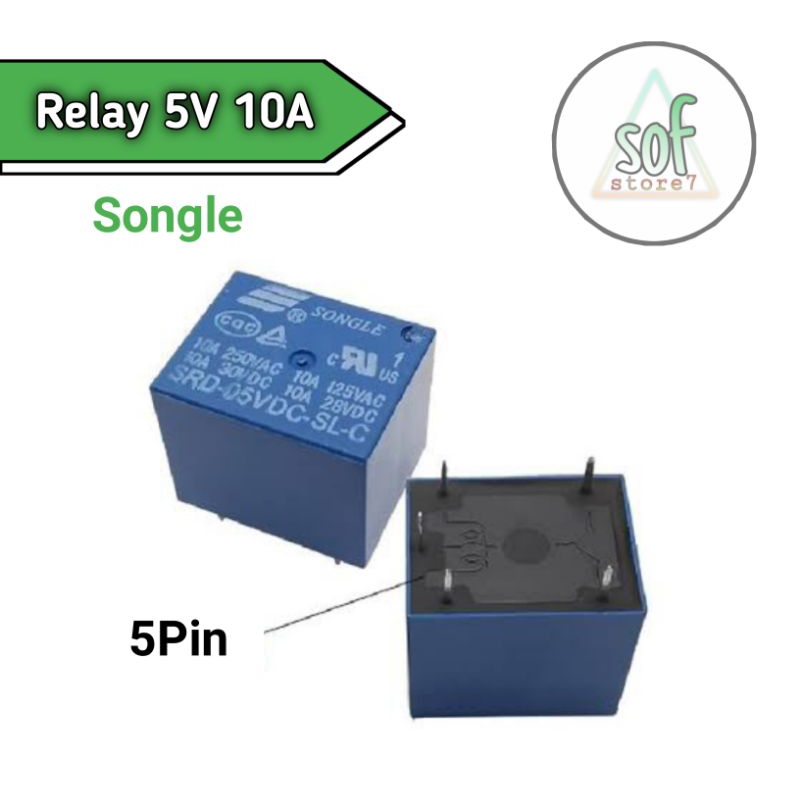 Jual Relay 5v 10a 5kaki Original Songle 5 Pin | Shopee Indonesia