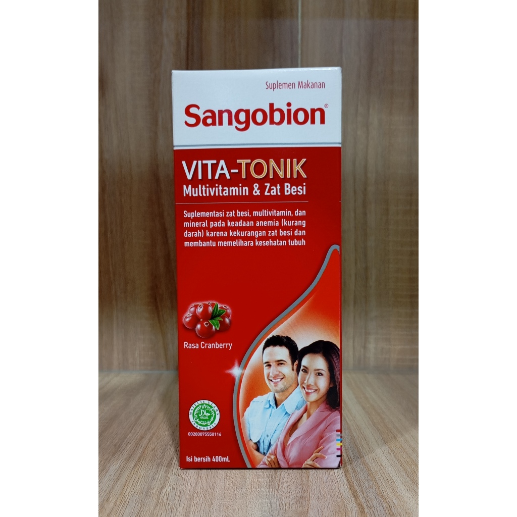 Jual Sangobion Vita-Tonik Cranbery 250 ml (Suplemen untuk Anemia ...