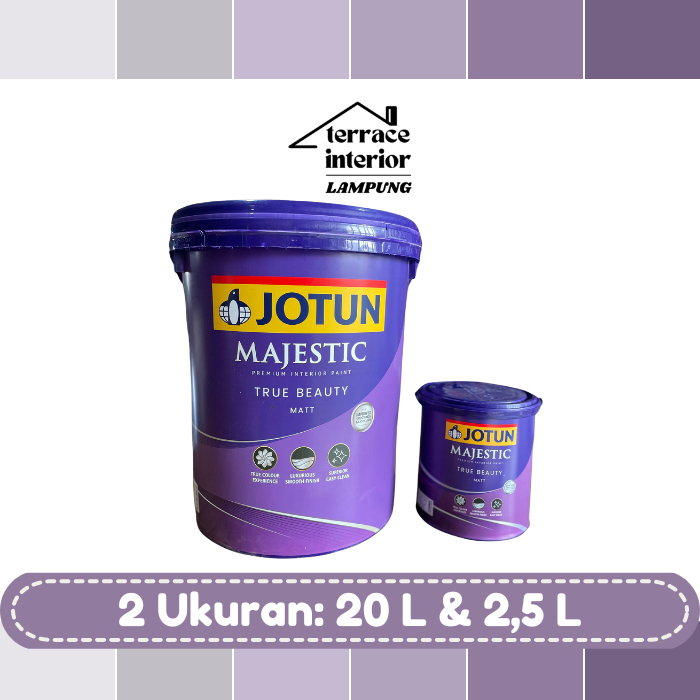 Jual Cat Tembok Majestic Matt Interior Jotun warna Ungu 20 L | Shopee Indonesia