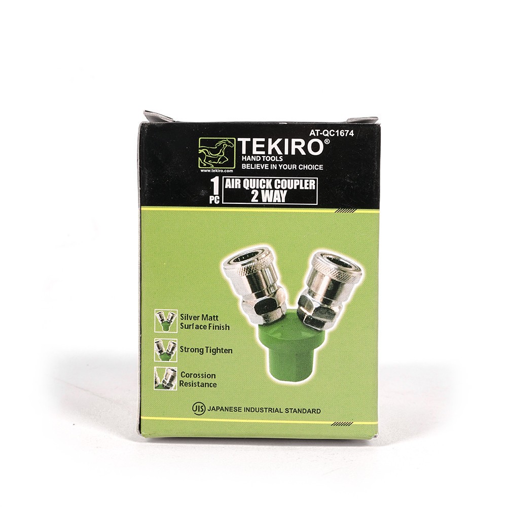 Jual Tekiro Quick Coupler 2 Way - Kopler Sambungan Angin Kompresor Cabang 2 TEKIRO ORIGINAL ...