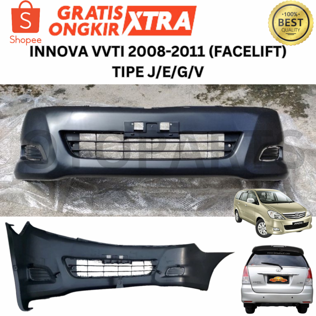 Jual BUMPER BEMPER DEPAN INNOVA 2008 2009 2010 2011 DENGAN GRILLE NYA ...