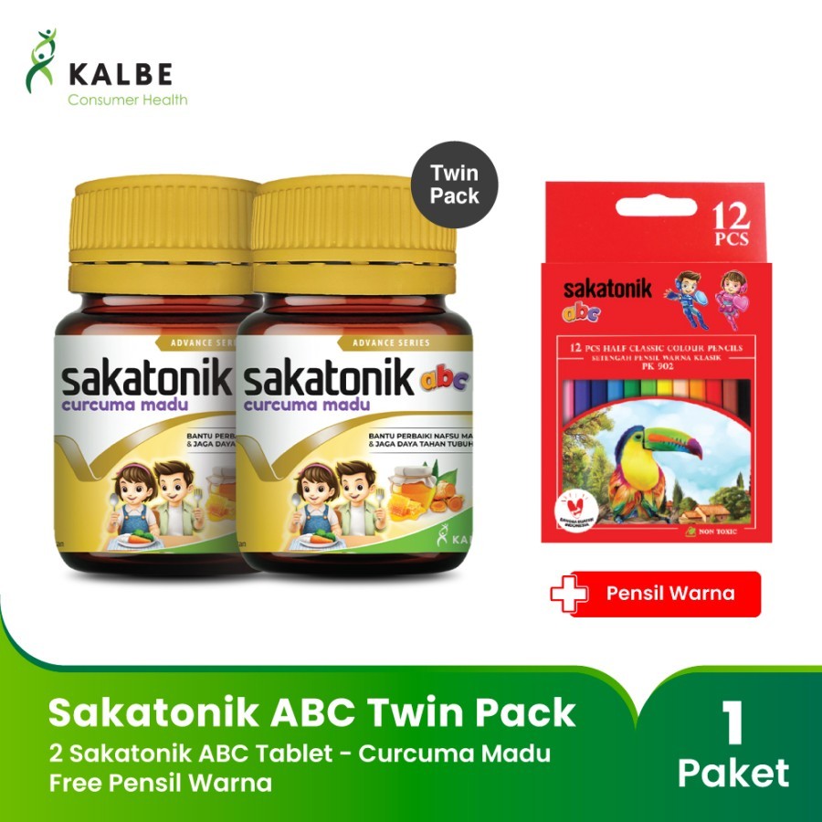 Jual SAKATONIK ABC CURCUMA MADU BOTOL 24s(PROMO BELI 2 BOTOL+ BONUS ...
