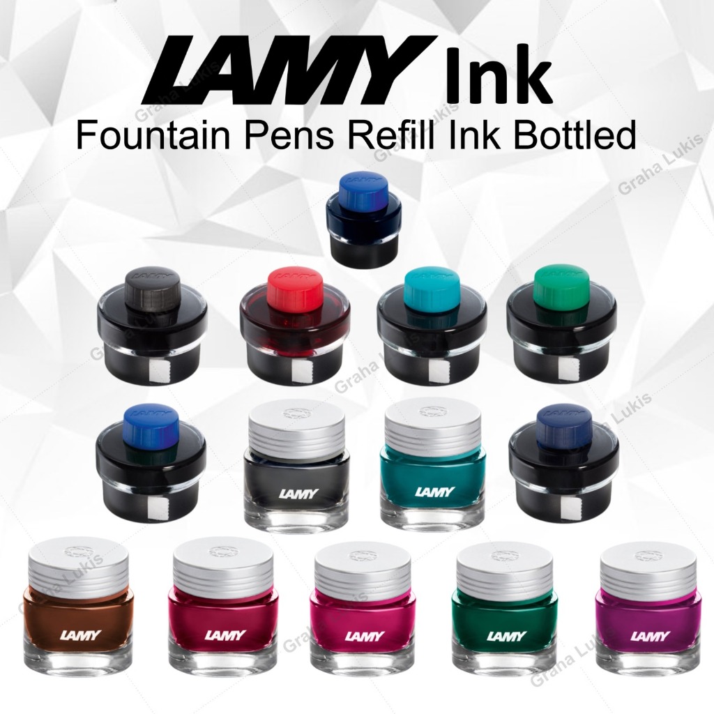 Jual LAMY Ink / Refill Tinta Fountain Pen 30ml / 50ml / Crystal Ink ...