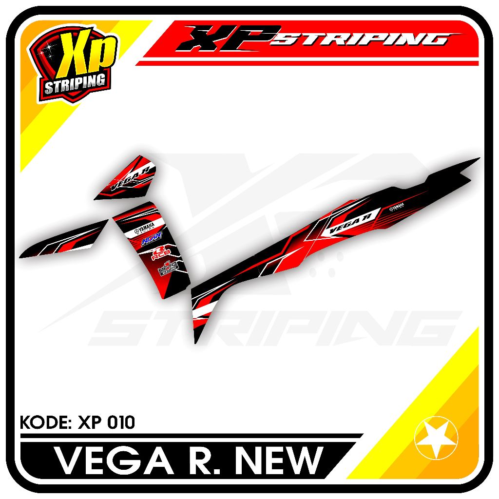 Jual Striping Vega R New - Sticker Striping Yamaha Vega R New Desain ...
