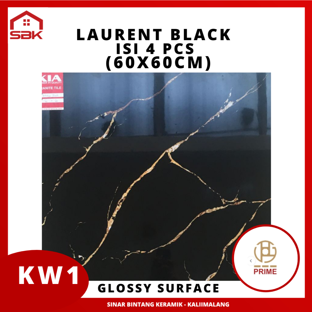 Jual Granit Lantai 60x60 Laurent Black | Shopee Indonesia