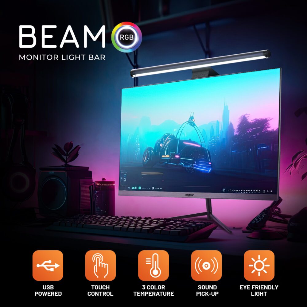 Jual Tecgear Beam RGB Monitor LED Screen Light Bar - Lampu Monitor ...