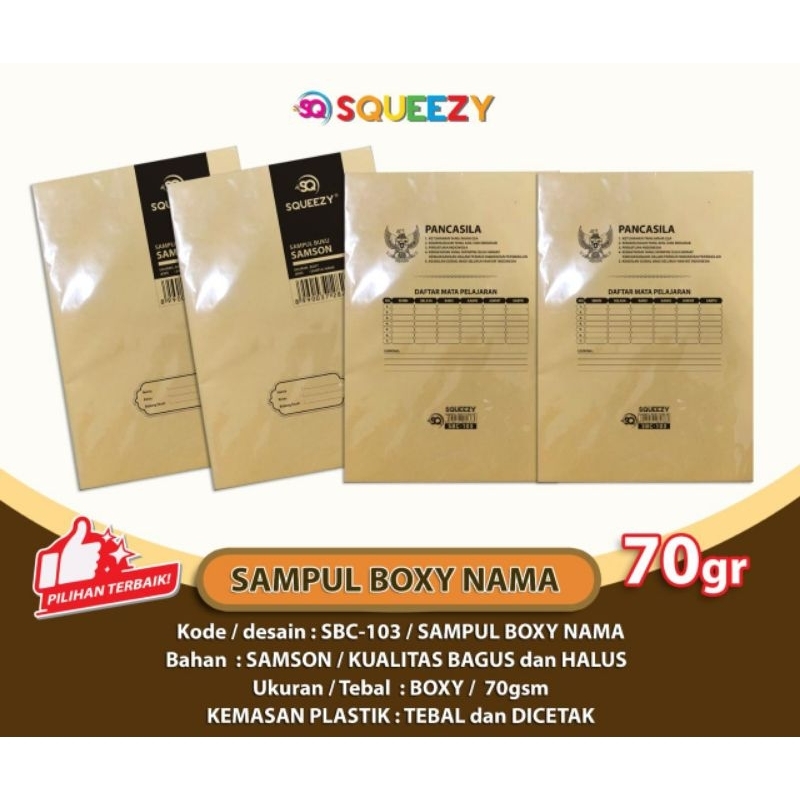 Jual Sampul buku boxsy tebal 20pcs bernama / sampul buku bigboss kertas ...