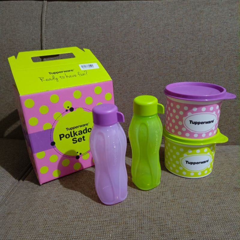 Jual TUPPERWARE 100% ORI NEW Polkadot Set | Shopee Indonesia