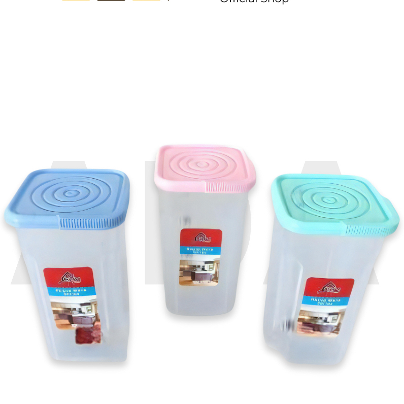 Jual TSSJ Toples Jar Square Sakki 1500ml Alexish | Toples Wadah ...