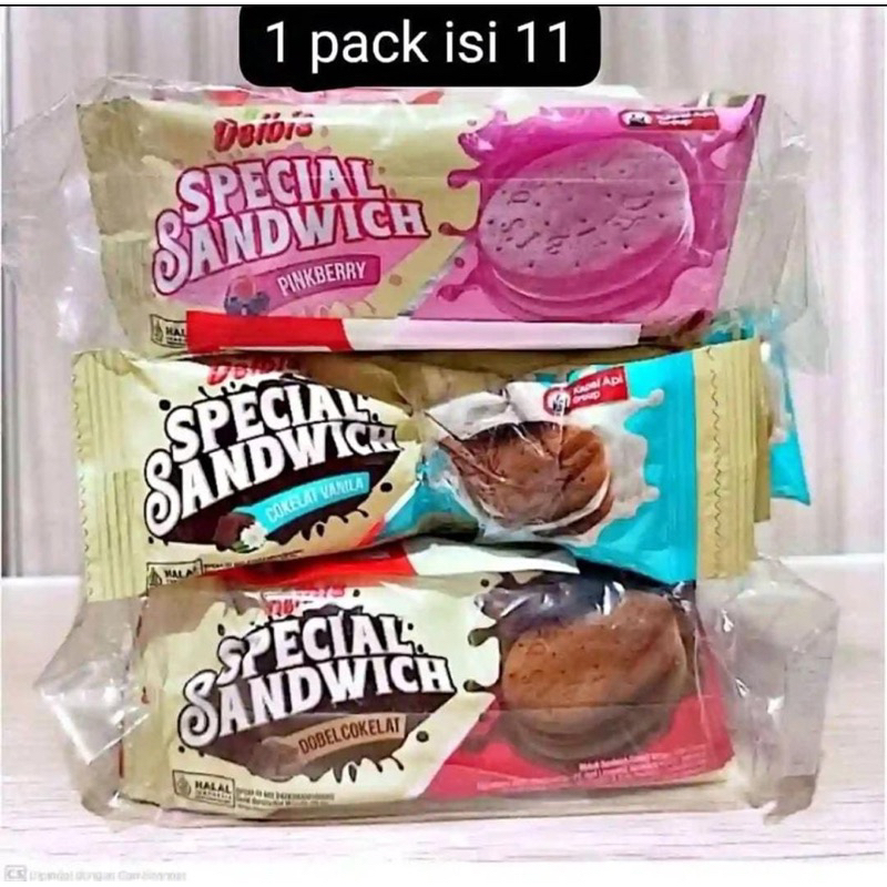 Jual PROMO BISKUIT DELBIS SANDWICSH ISI 11SACHET | Shopee Indonesia
