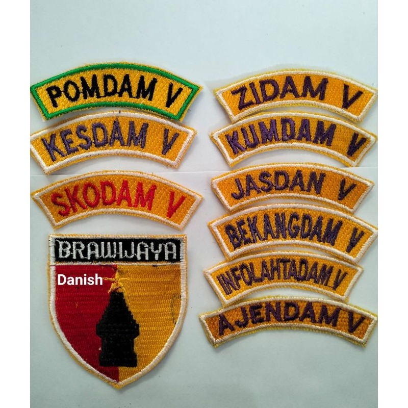 Jual BET BORDIR LOGO LAMBANG PDH KODAM V BRAWIJAYA | Shopee Indonesia
