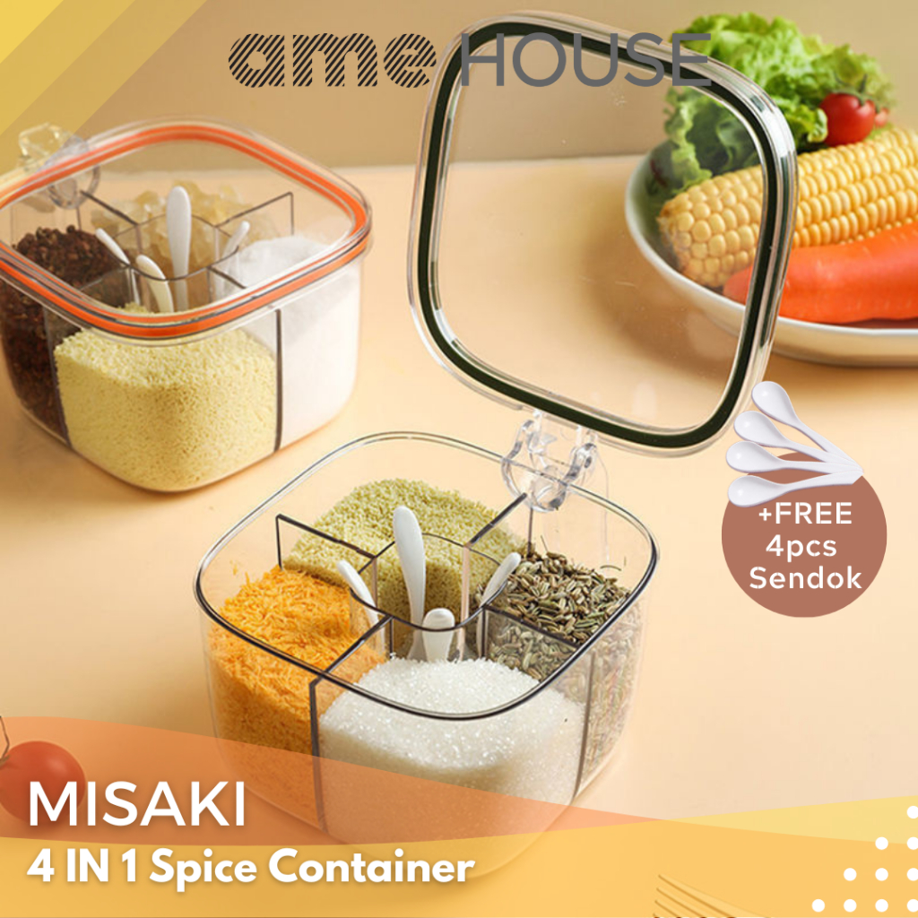Jual |AME| MISAKI Food Container Kue Kering Estetik Toples Cemilan ...