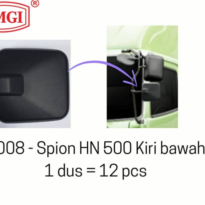 Jual KACA SPION HINO LOHAN HINO 500 MANUAL KIRI BAWAH HITAM 2008 KIRI ...